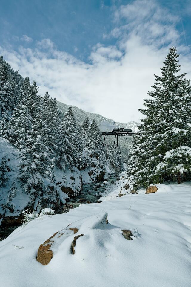 Georgetown Loop In Winter | Train Room Photography
