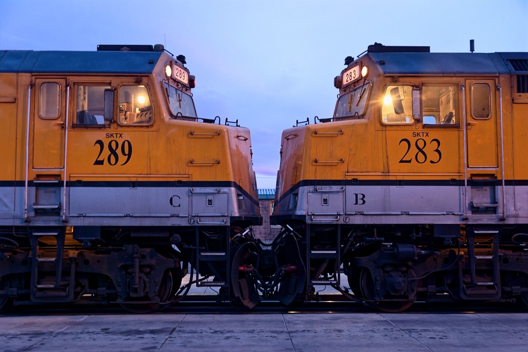 Nose To Nose | Denver's Union Station | Train Room Photography